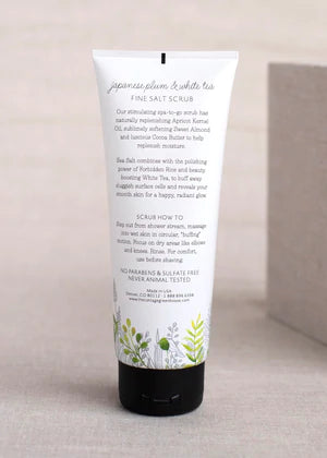 The Cottage Greenhouse Japanese Plum & White Tea Salt Scrub – Cassine